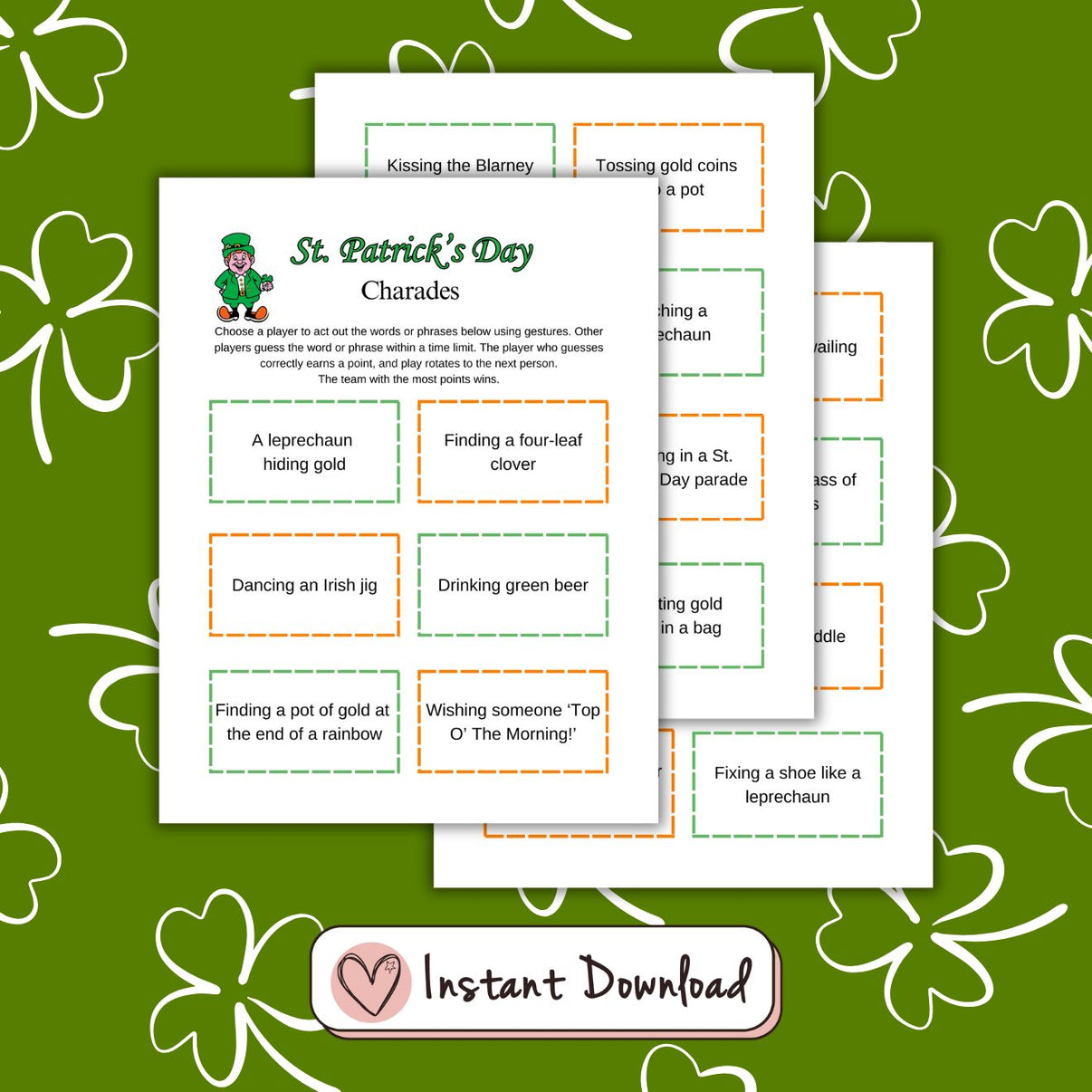 17 x St. Patrick's Day Games & Activities Bundle – Big Heart Little Star