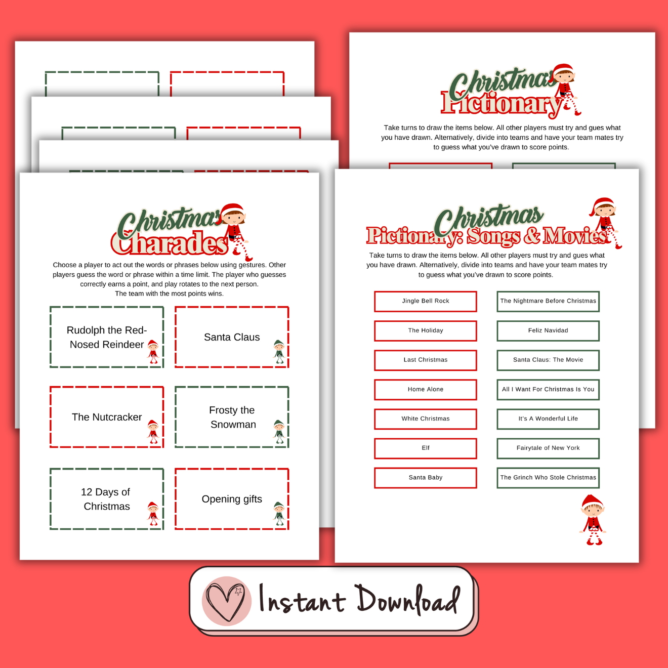 Ultimate Christmas Party Games Bundle – 22 Printable Festive Games for ...