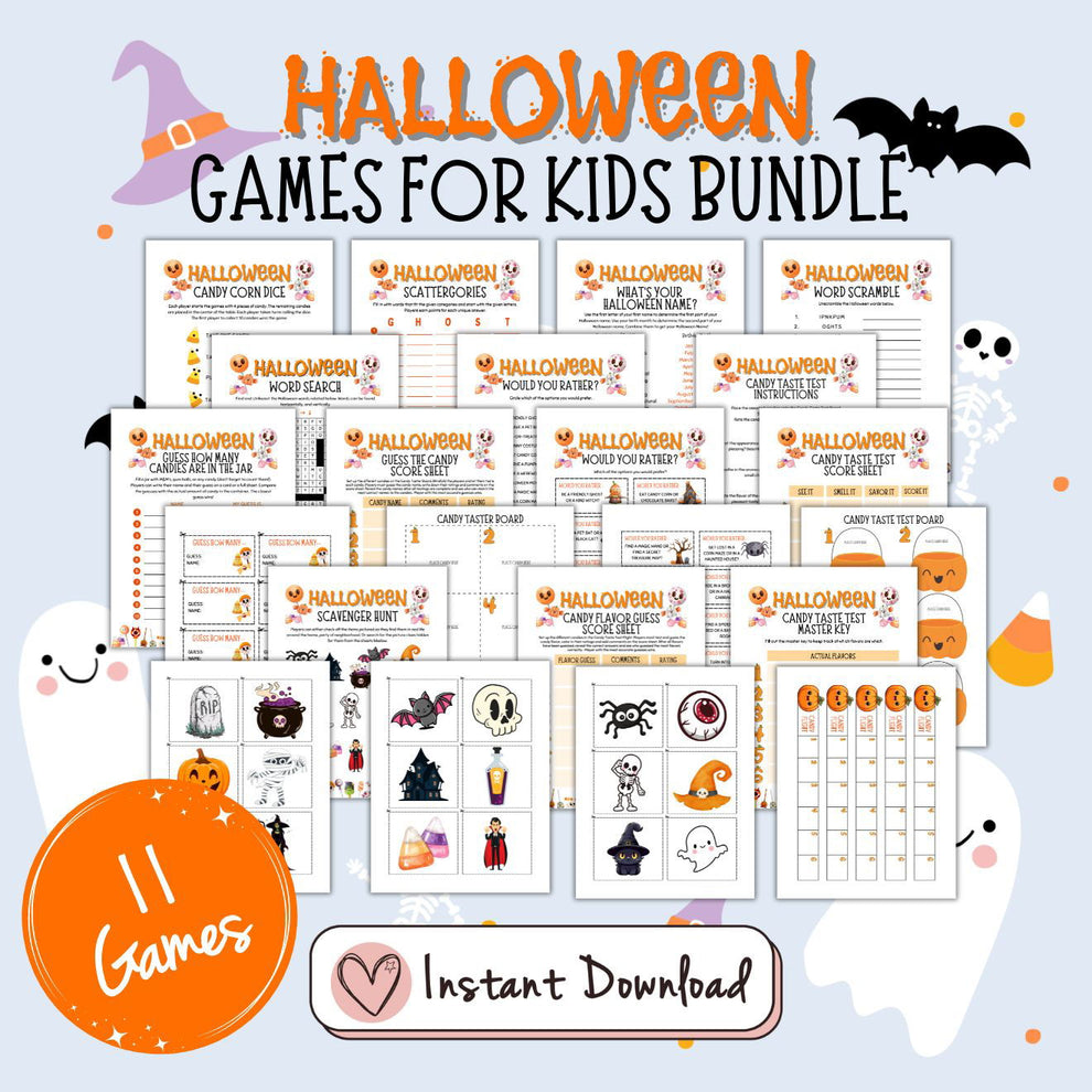 Halloween Games Bundle For Kids – Big Heart Little Star