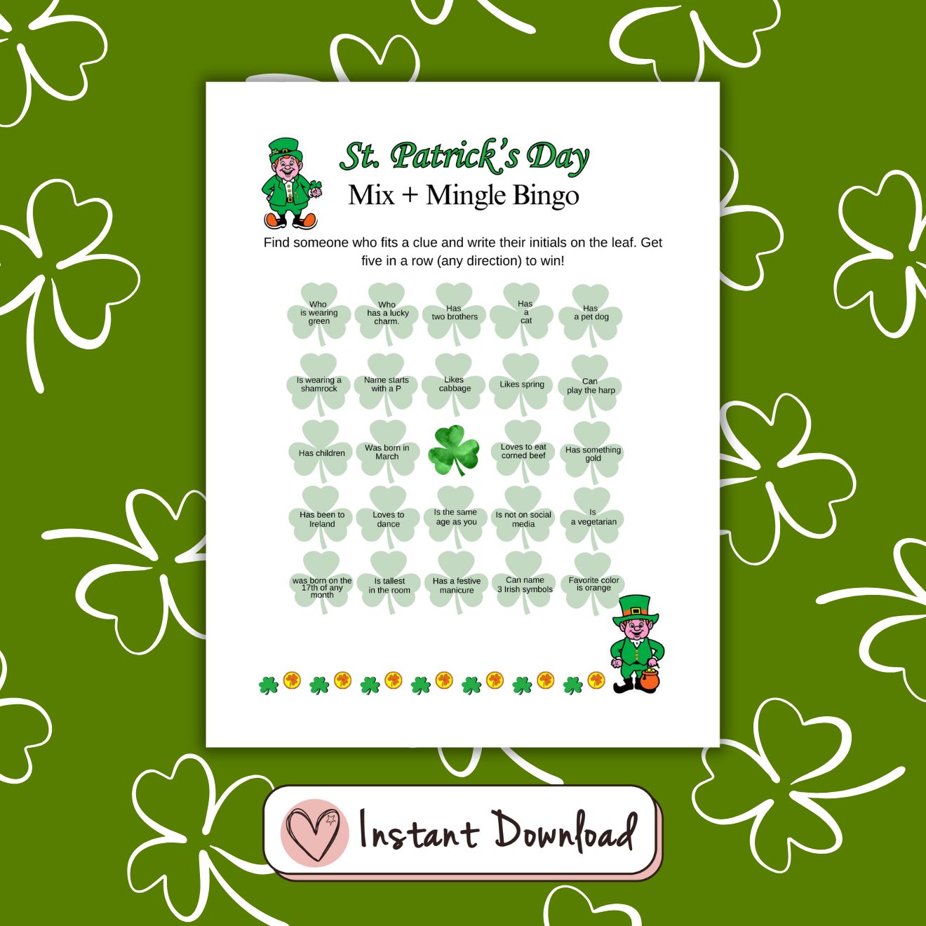 17 x St. Patrick's Day Games & Activities Bundle – Big Heart Little Star