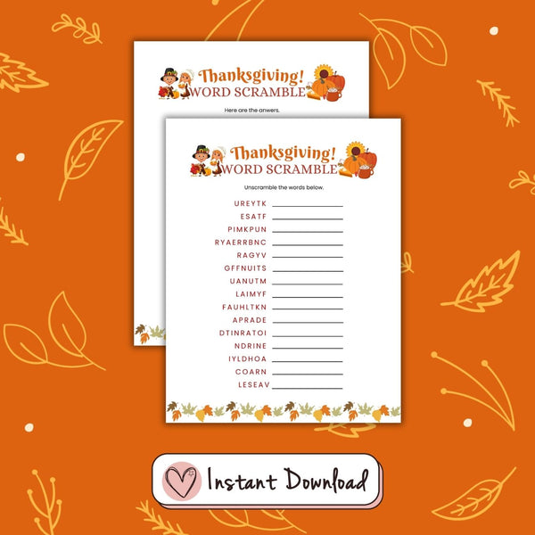 Thanksgiving Games Bundle For All The Family To Enjoy – Big Heart ...