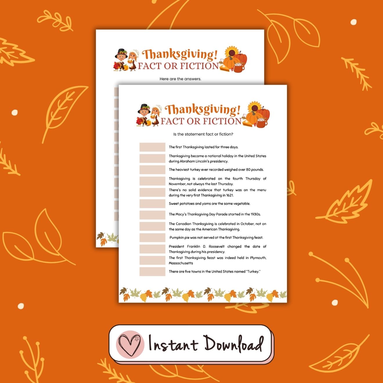 Thanksgiving Games Bundle For All The Family To Enjoy – Big Heart ...