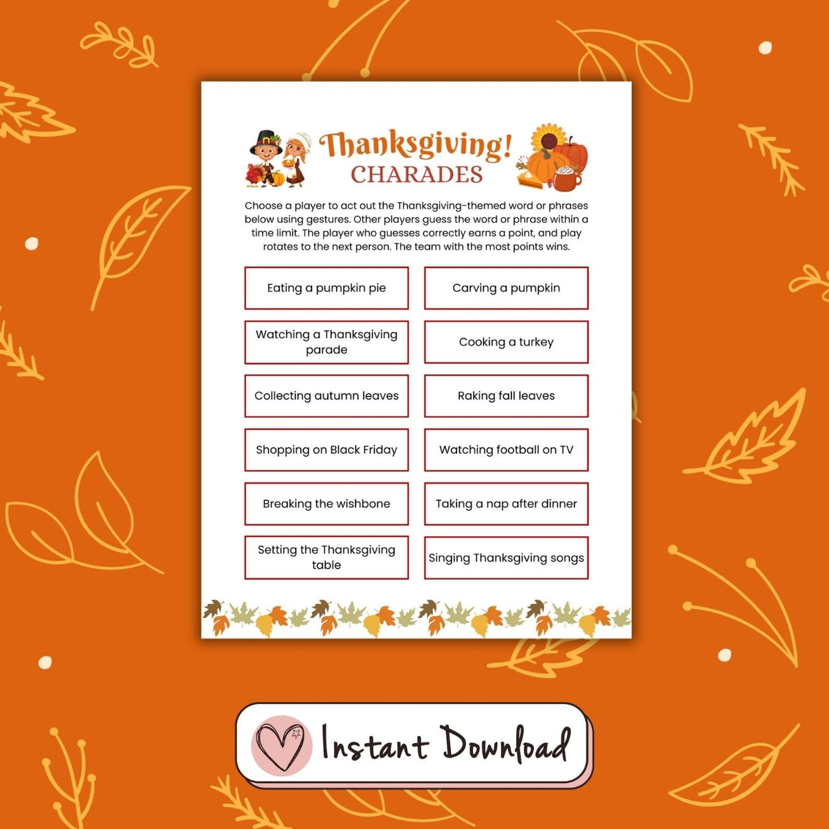 Thanksgiving Games Bundle For All The Family To Enjoy – Big Heart ...