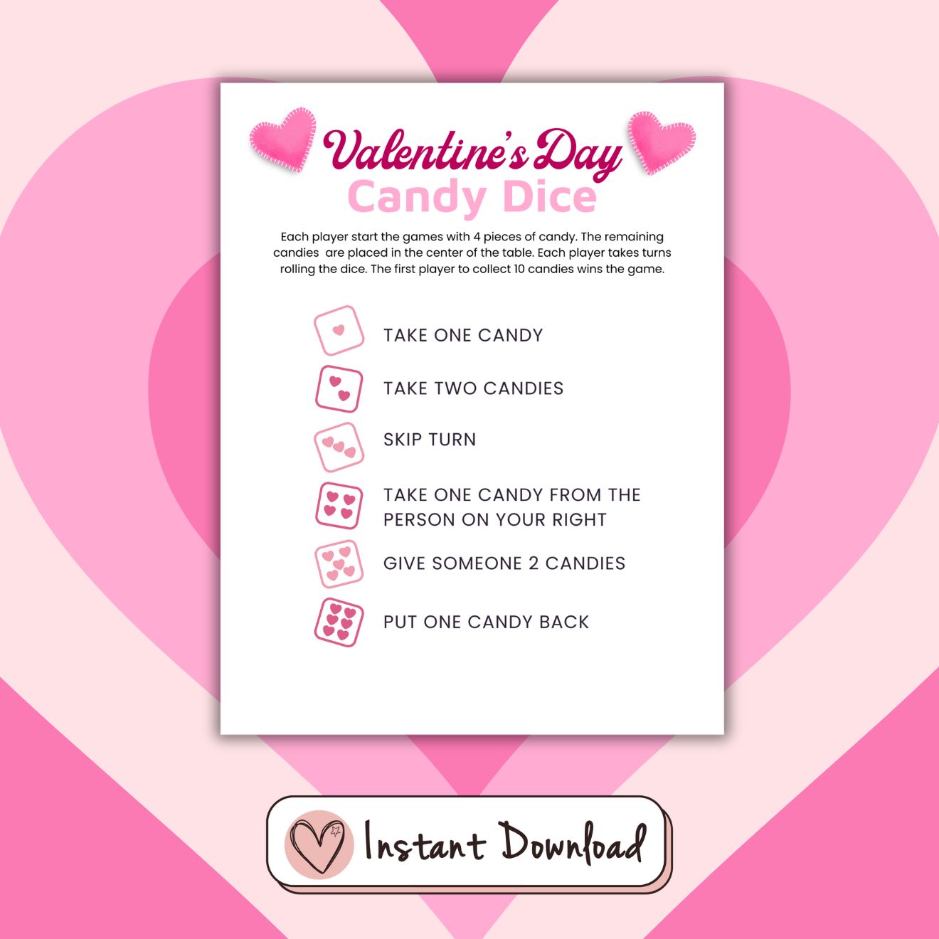 10 x Valentine's Day Games Bundle – Big Heart Little Star