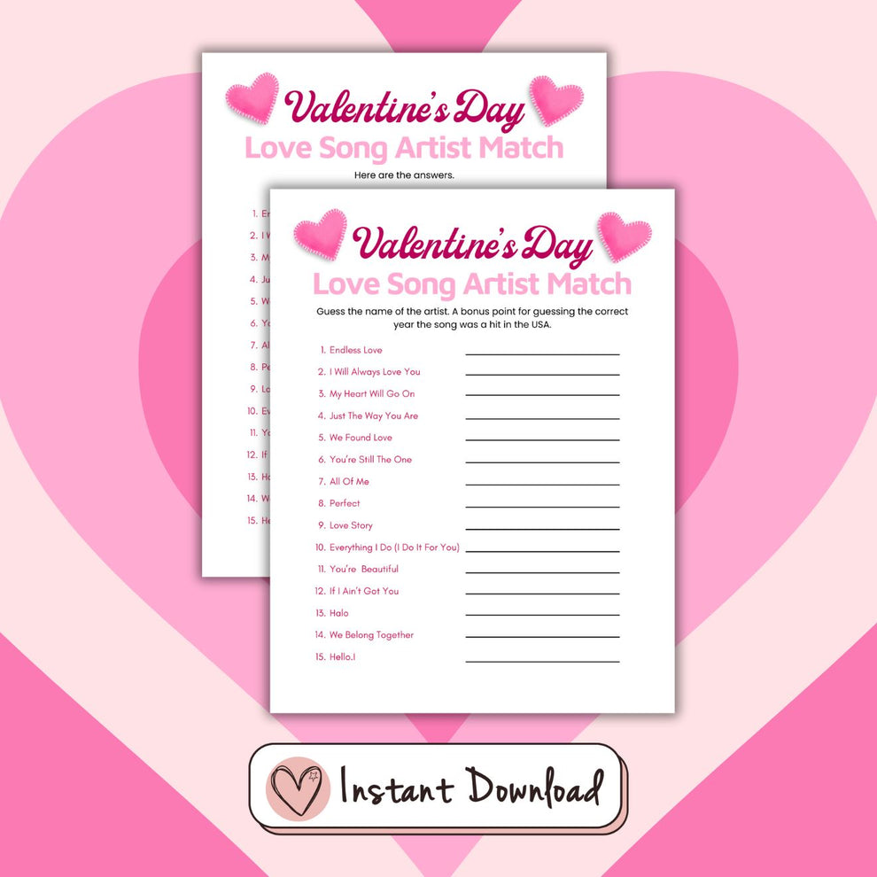 10 x Valentine's Day Games Bundle – Big Heart Little Star