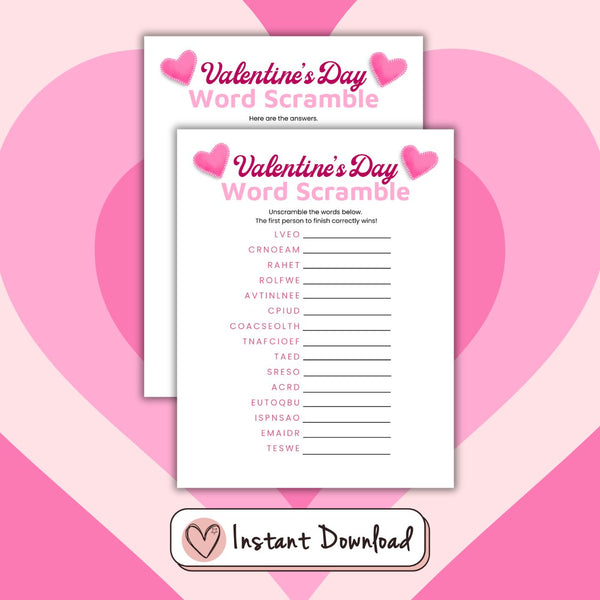 10 x Valentine's Day Games Bundle – Big Heart Little Star